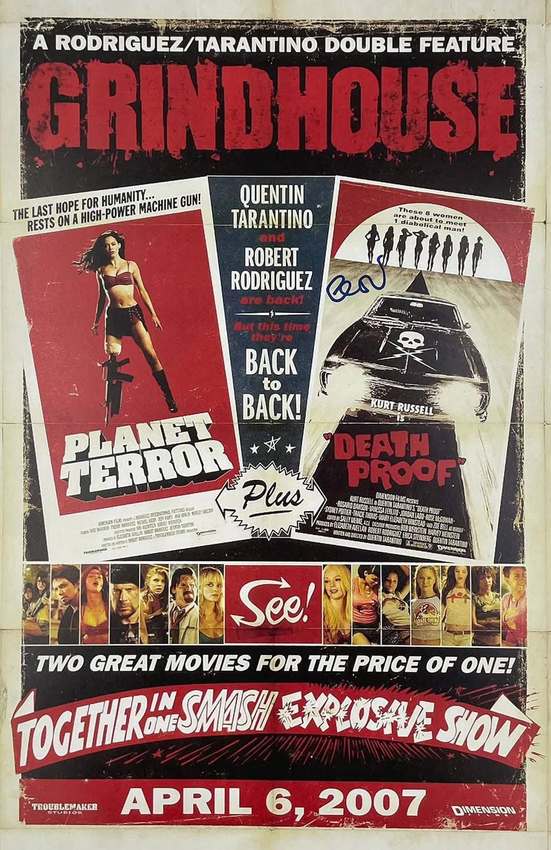 Eli Roth Signed Grindhouse Poster – FansFirst