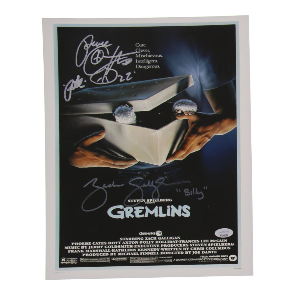 Corey Feldman & Zach Galligan Signed Gremlins 11x14 Poster - FansFirst ...