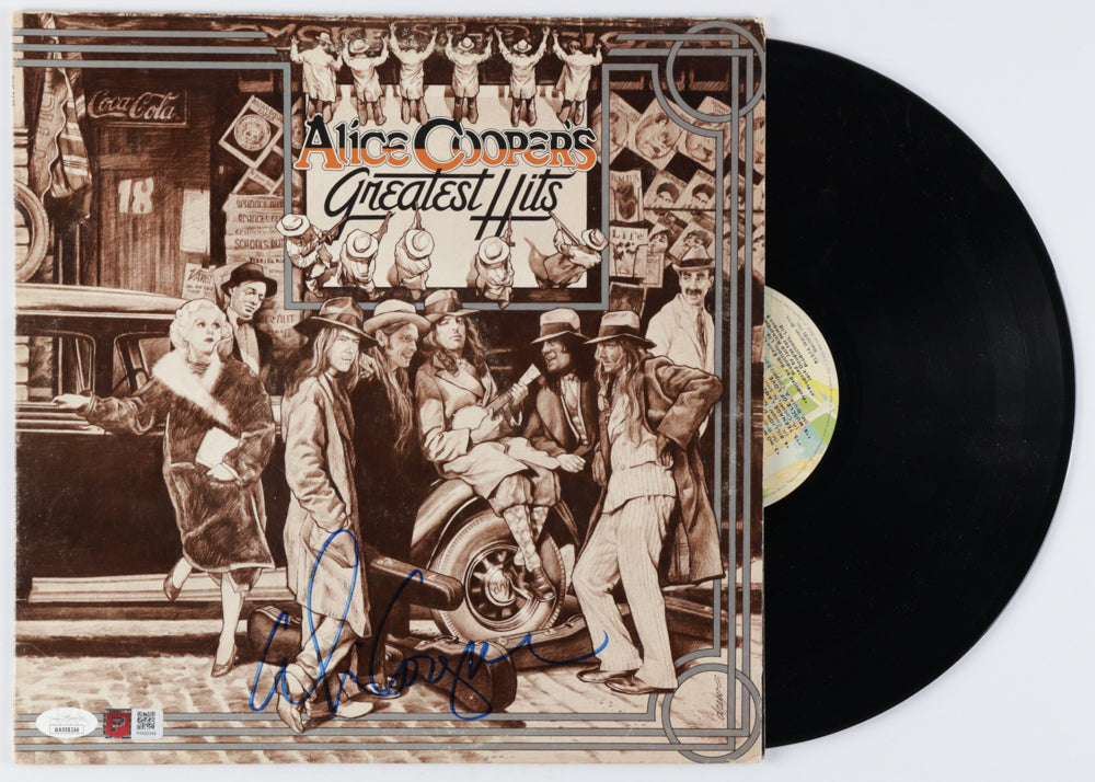 Alice Cooper Signed "Greatest Hits" Vinyl Record Album (PA & JSA ...